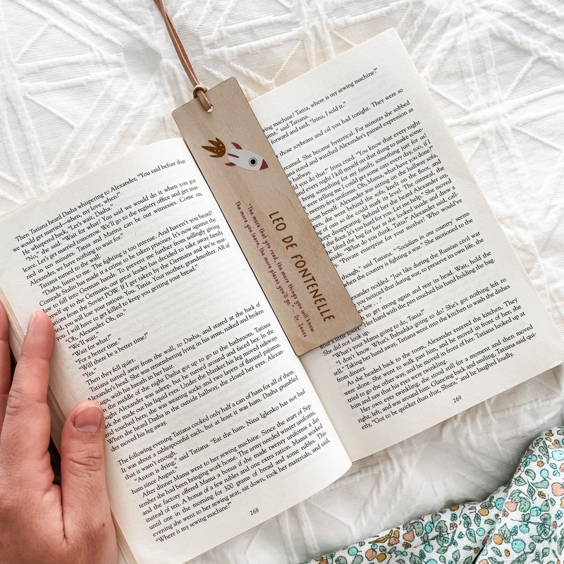 Personalised Timber Bookmark | Teacher Gift | T-Leaf Collections
